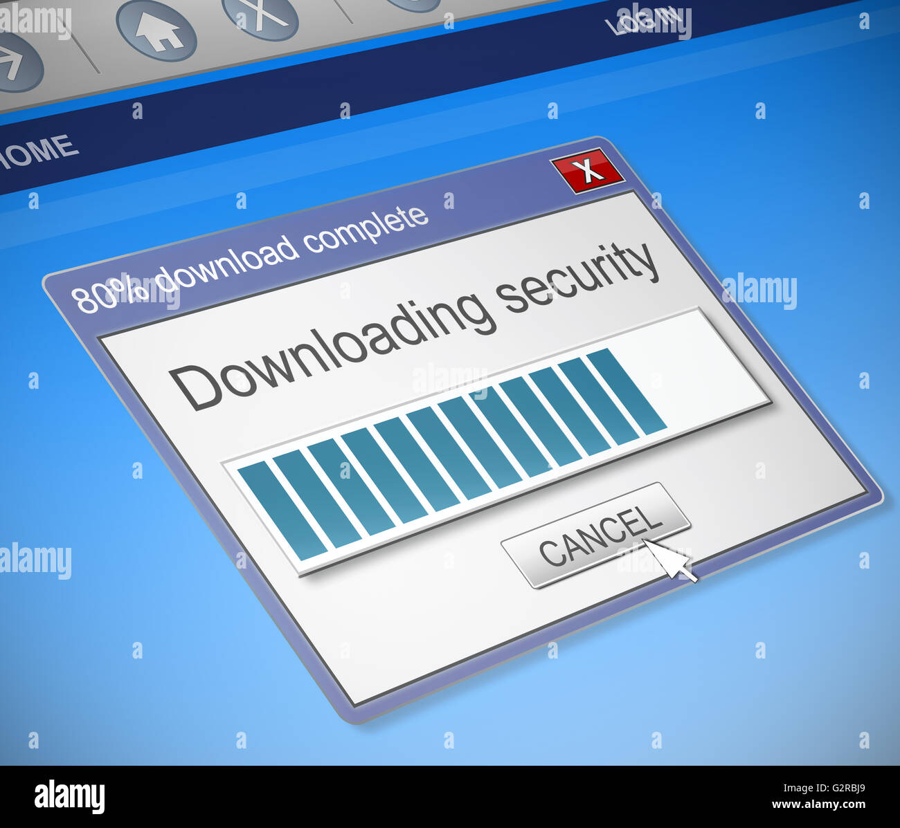 Security download concept Stock Photo - Alamy