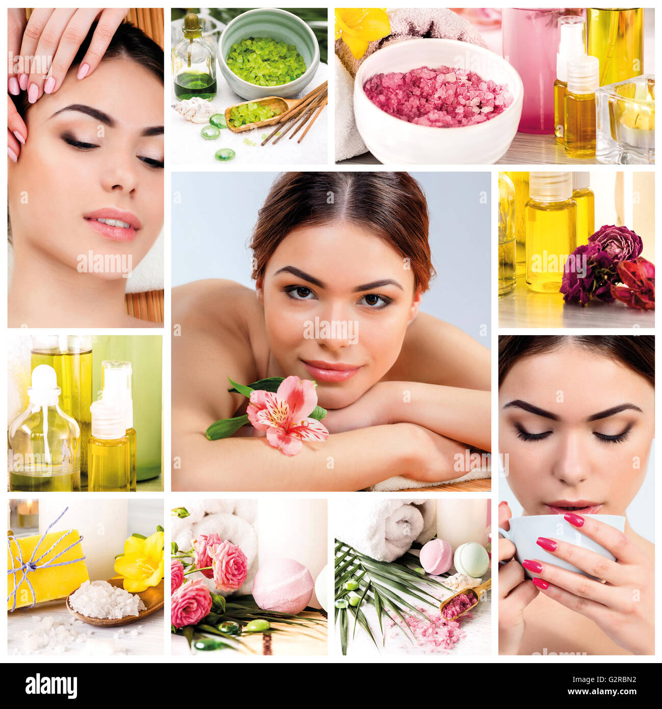 Wellness collage hi-res stock photography and images - Alamy