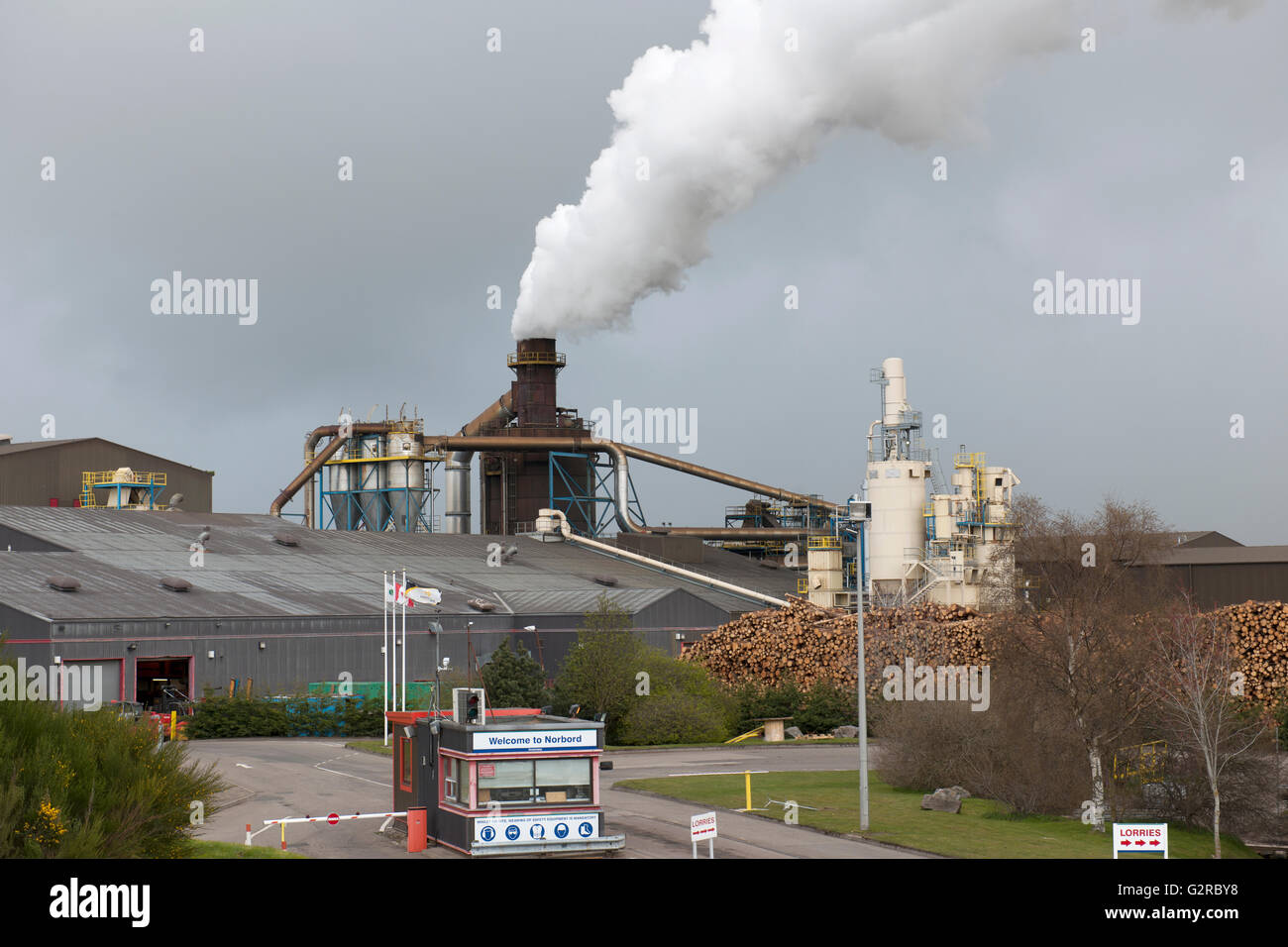 Norbord processing plant, Morayhill, Dalcross, Invernesshire, Scotland ...