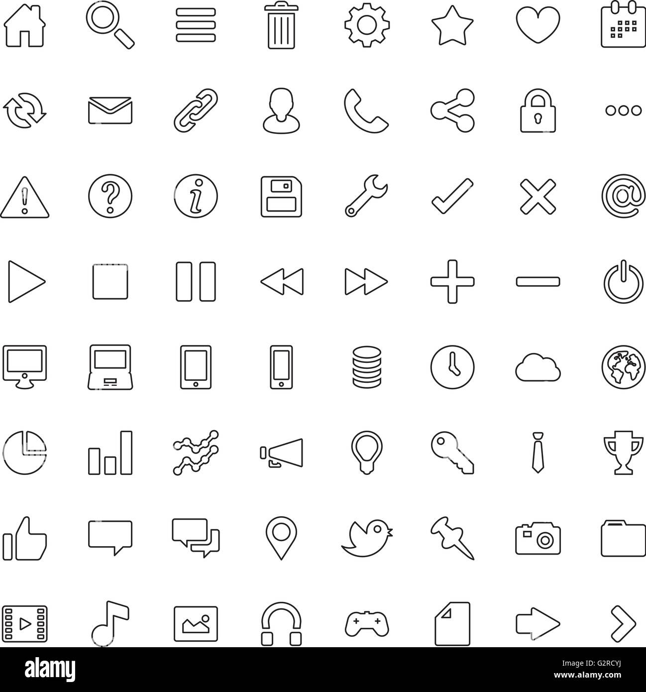 Social media icons tablet Black and White Stock Photos & Images - Alamy