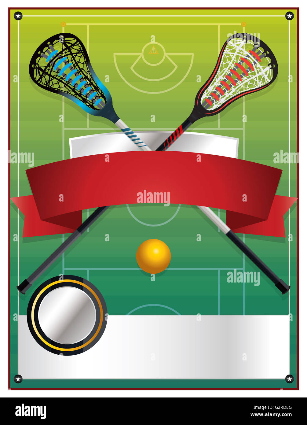 A blank flyer template for a lacrosse event Stock Photo - Alamy