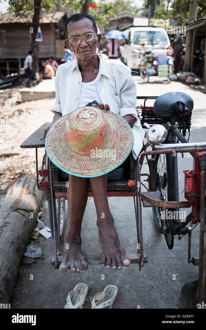 Burmese rickshaw hi-res stock photography and images - Alamy