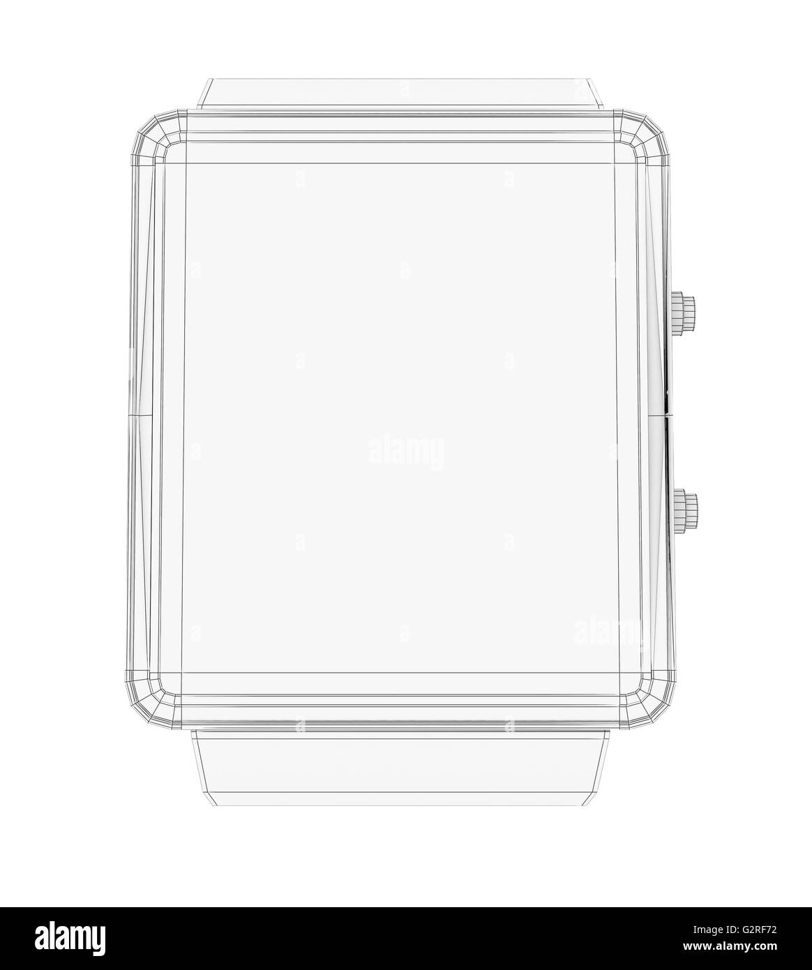 Smart watch wireframe hi-res stock photography and images - Alamy