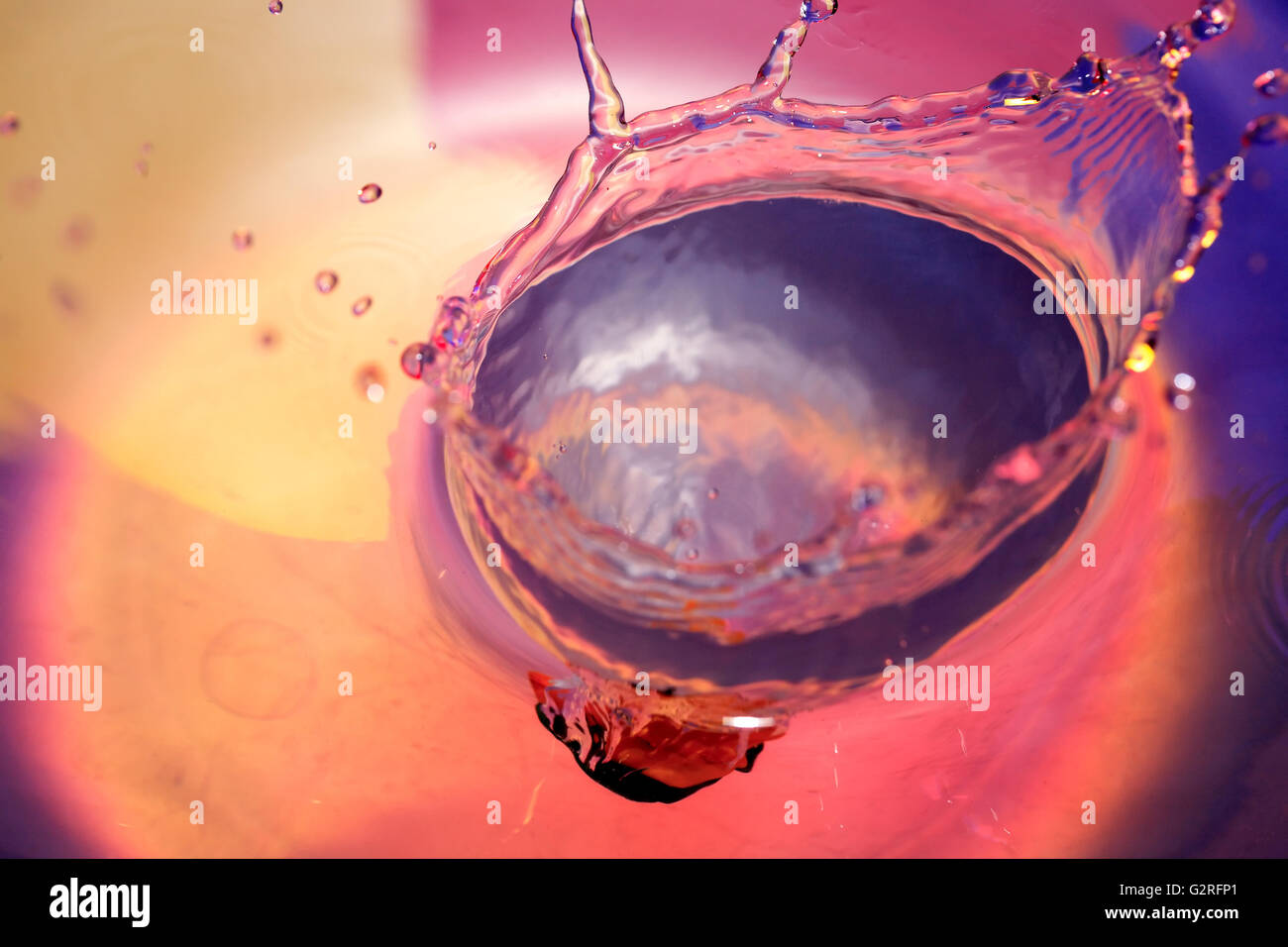 Water fantasy. Nice abstract color water splash Stock Photo - Alamy