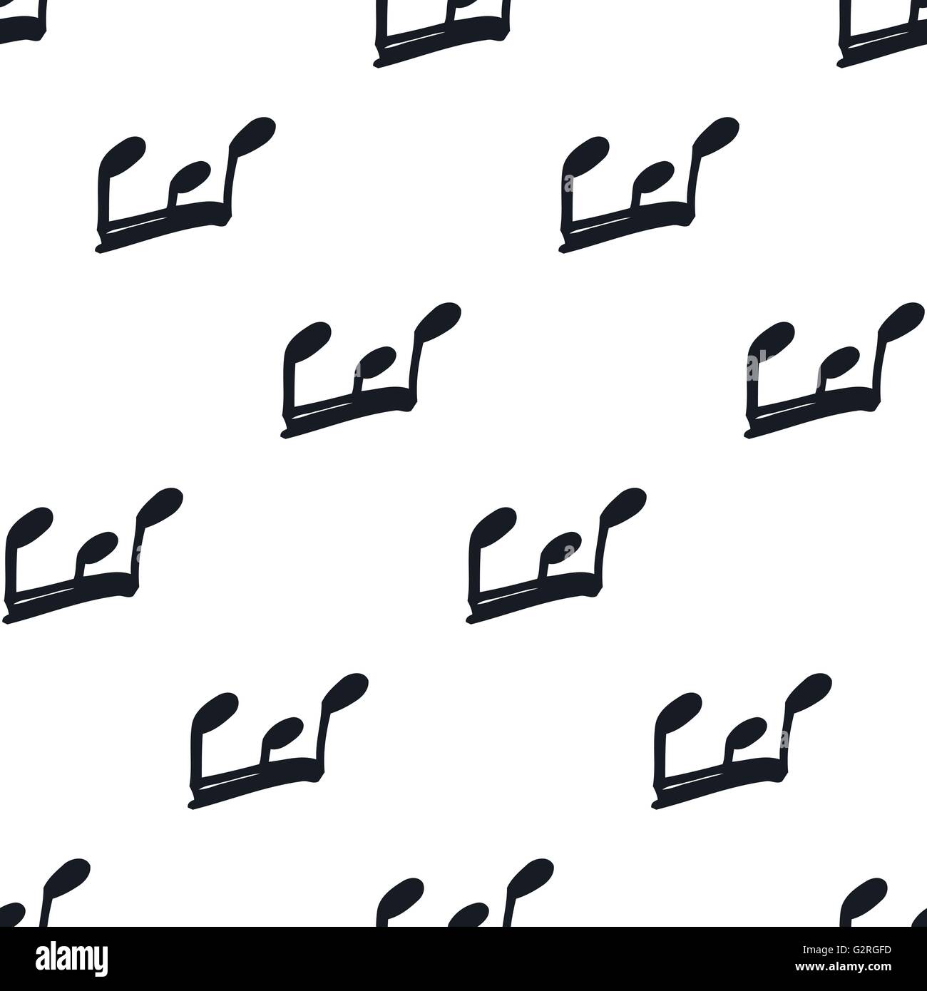 Seamless pattern with music notes Stock Vector Image & Art - Alamy