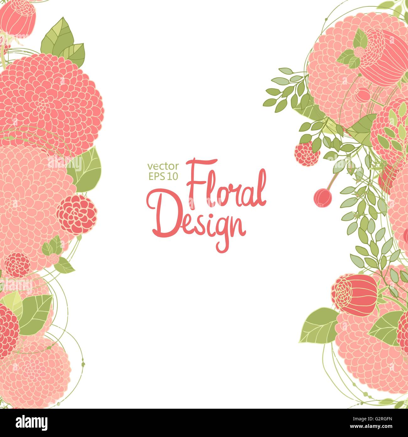 Vertical floral border Stock Vector Image & Art - Alamy