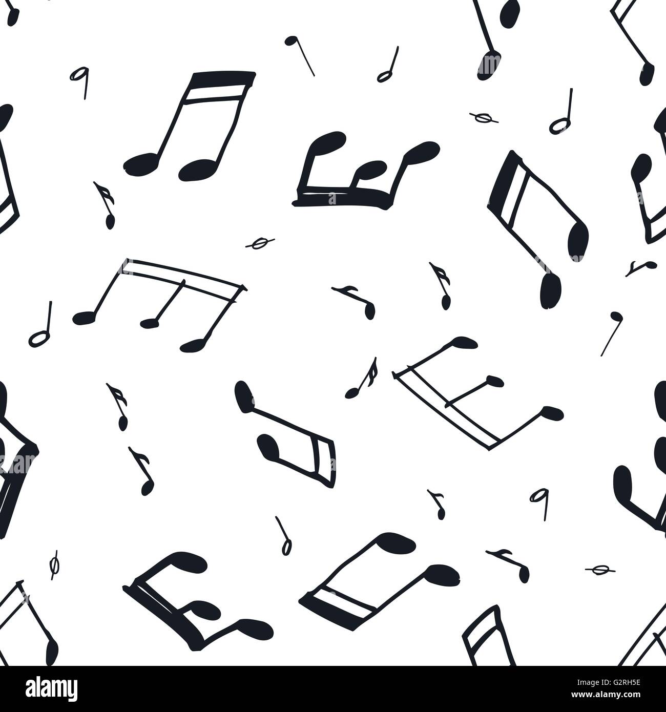 Seamless pattern with music notes Stock Vector Image & Art - Alamy