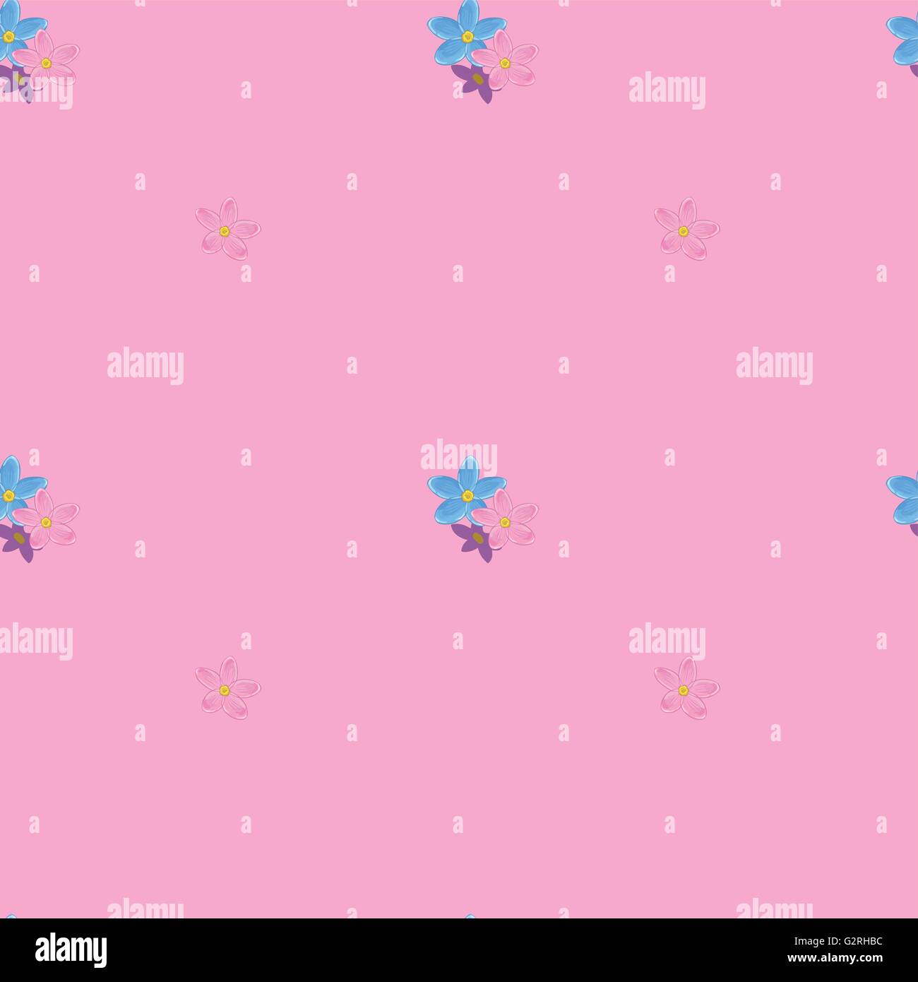 Seamless forget-me-not pattern Stock Vector Image & Art - Alamy