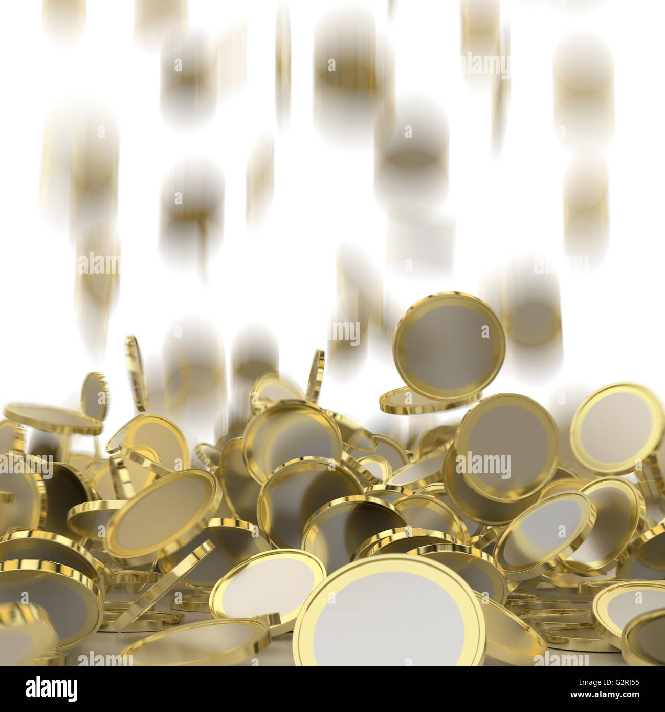 Falling coins background Stock Photo - Alamy