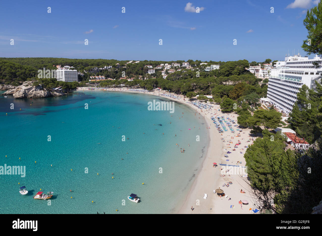 Cala Galdana bay and beach, Menorca, Spain Stock Photo - Alamy