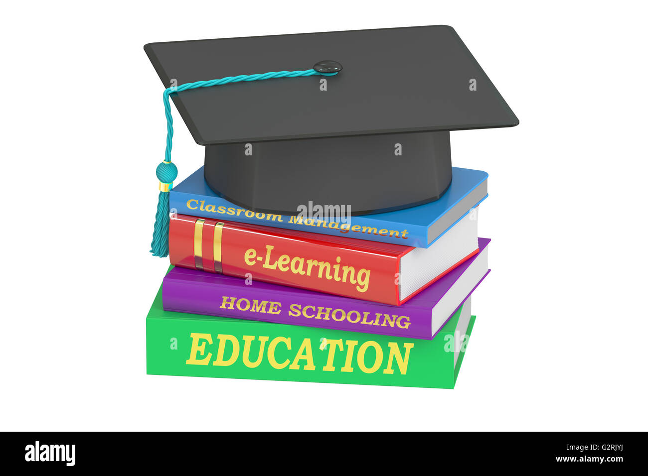Education concept, 3D rendering isolated on white background Stock ...