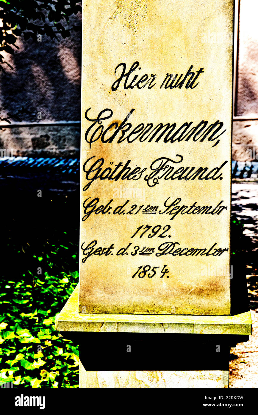 Johann Peter Eckermann (1792-1854), sekretaer von johann wolfgang von ...
