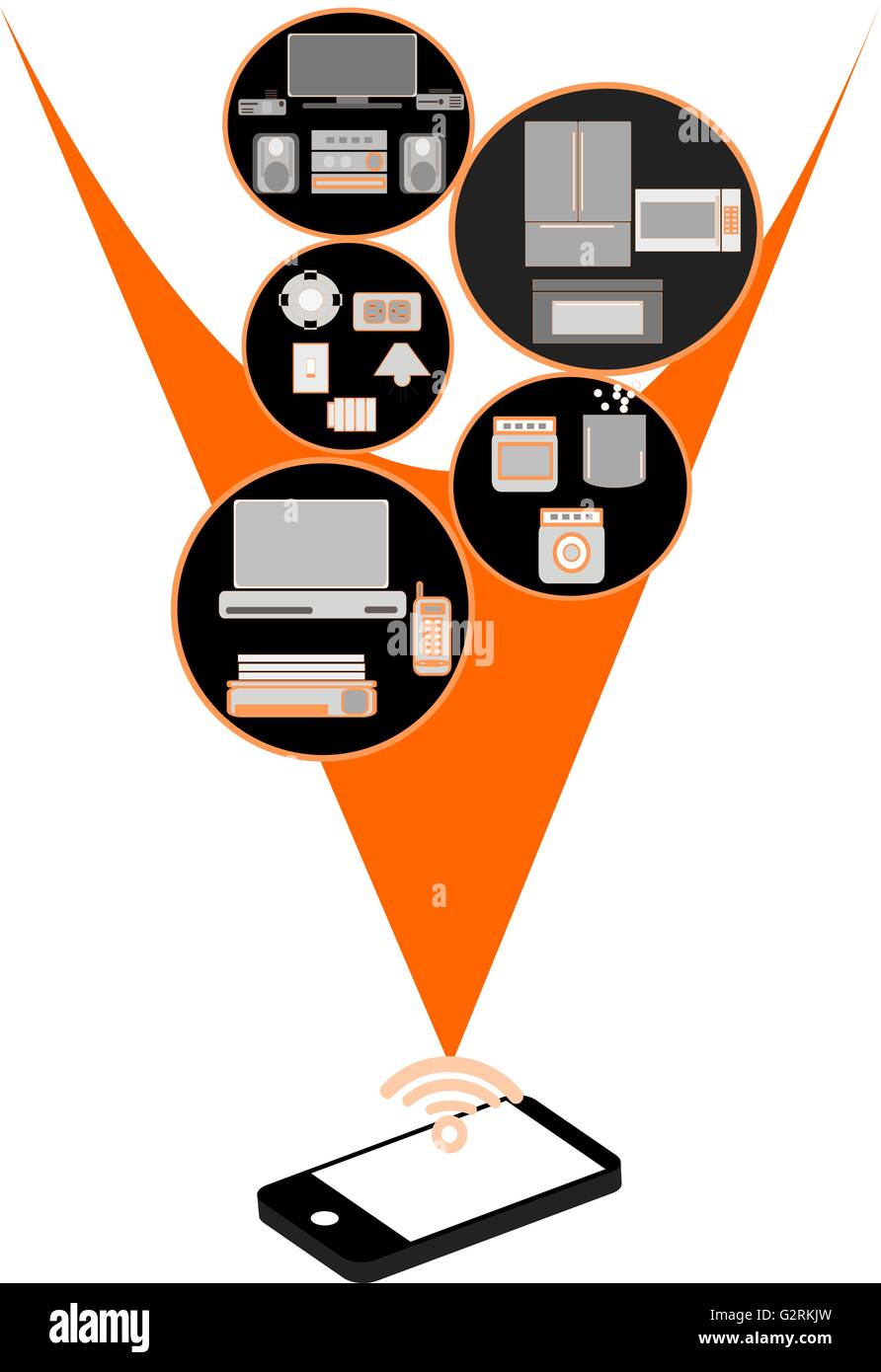 Mobility and inter connectivity. At home Stock Vector Image & Art - Alamy
