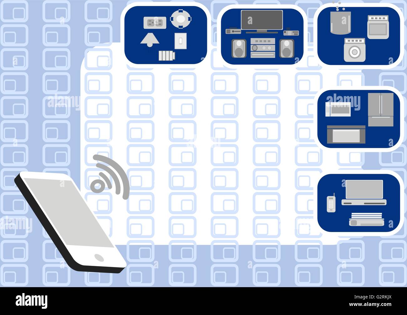 Mobility and inter connectivity. At home Stock Vector Image & Art - Alamy