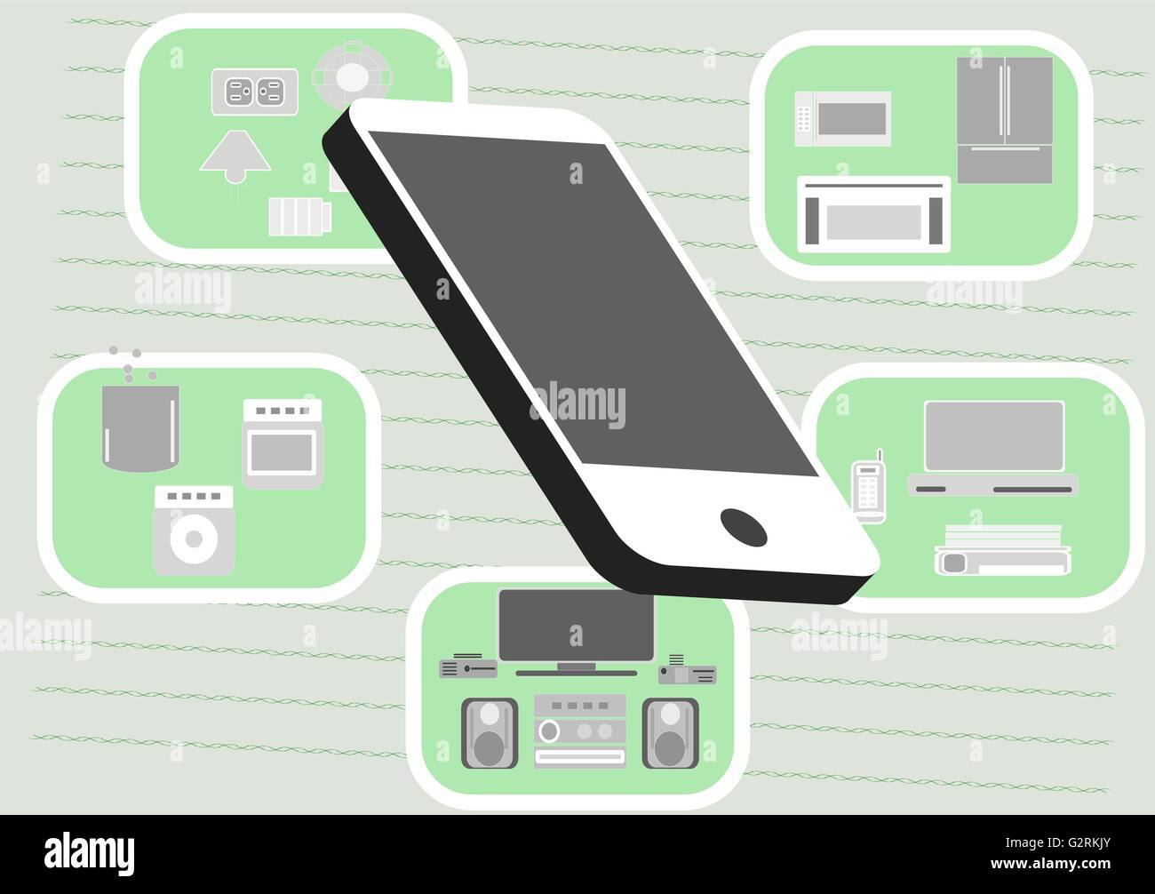 Mobility and inter connectivity. At home Stock Vector Image & Art - Alamy