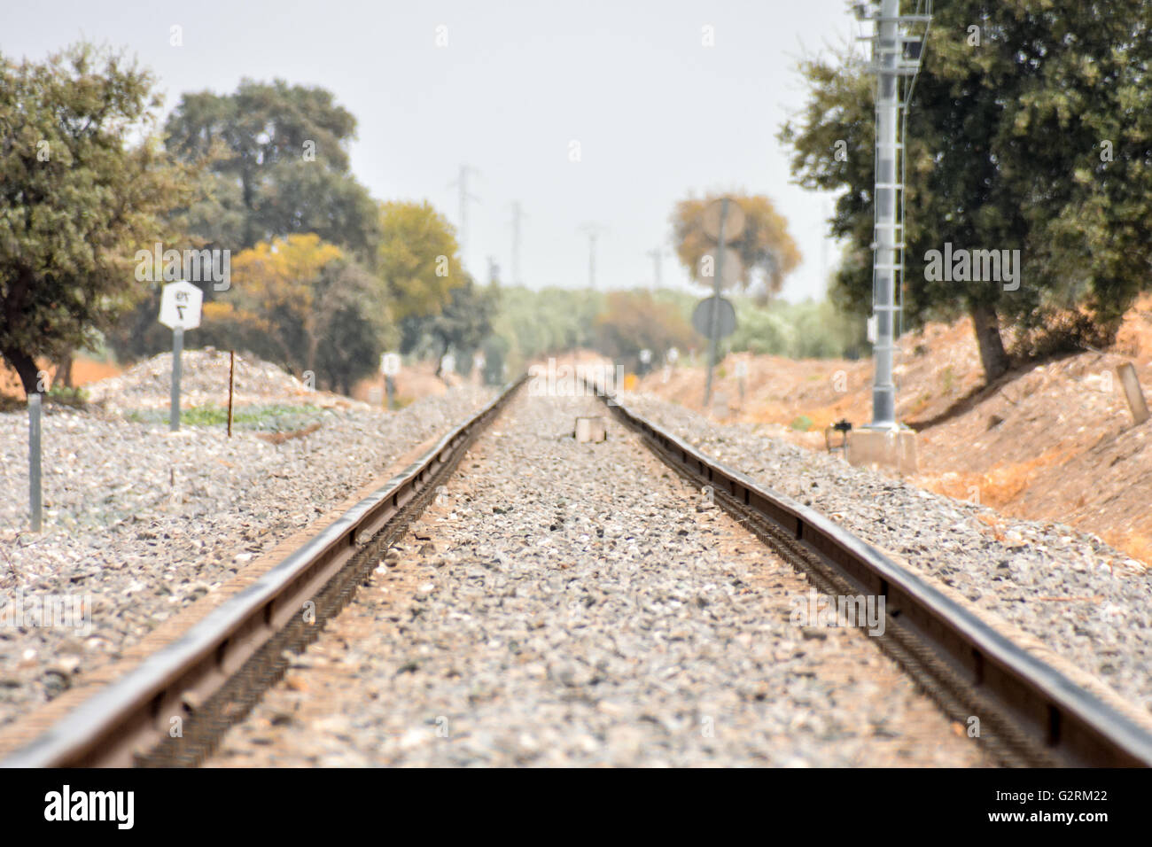 Photo Picture of a Classic Train Rail Road Stock Photo - Alamy