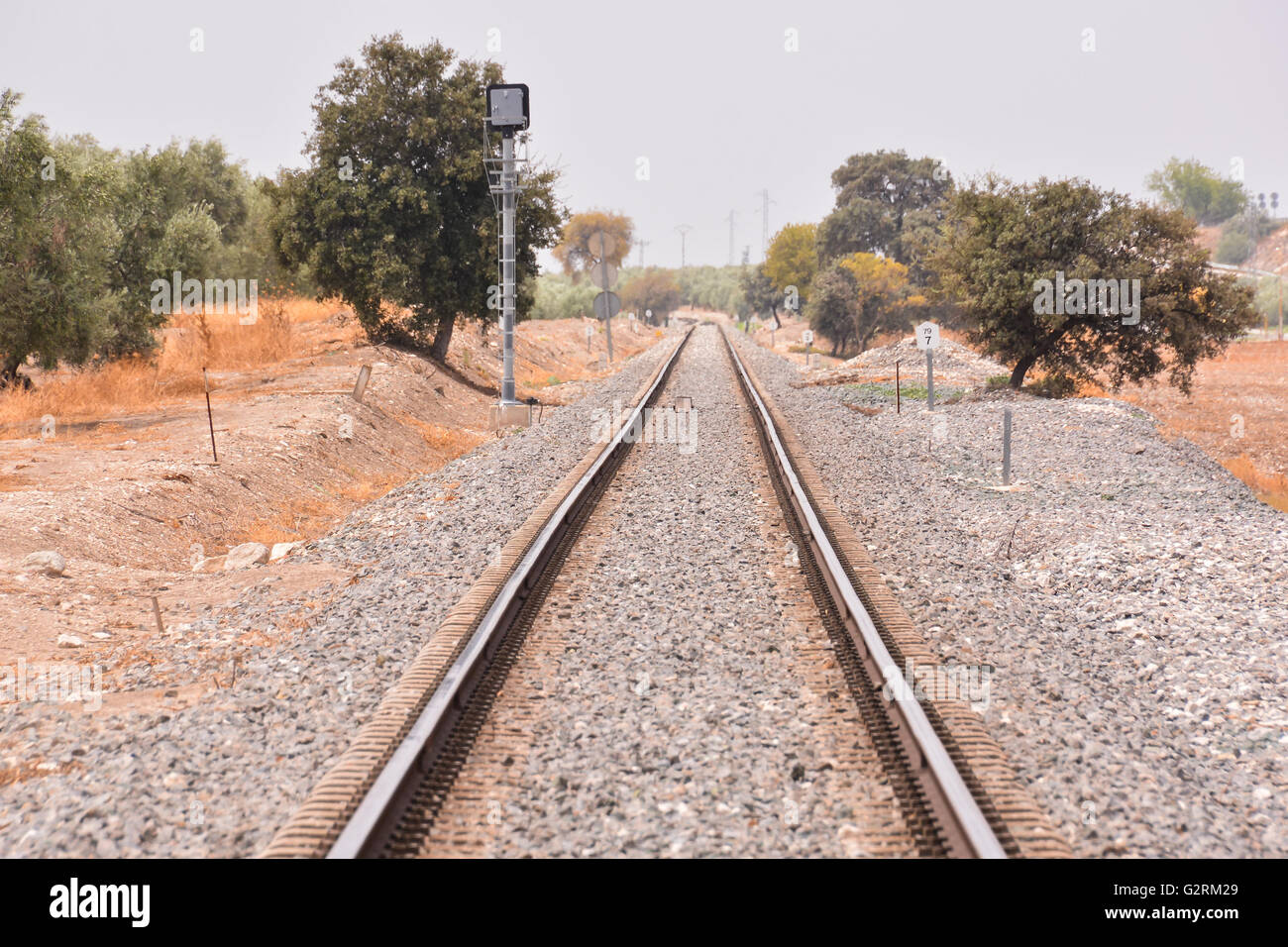 Photo Picture of a Classic Train Rail Road Stock Photo - Alamy