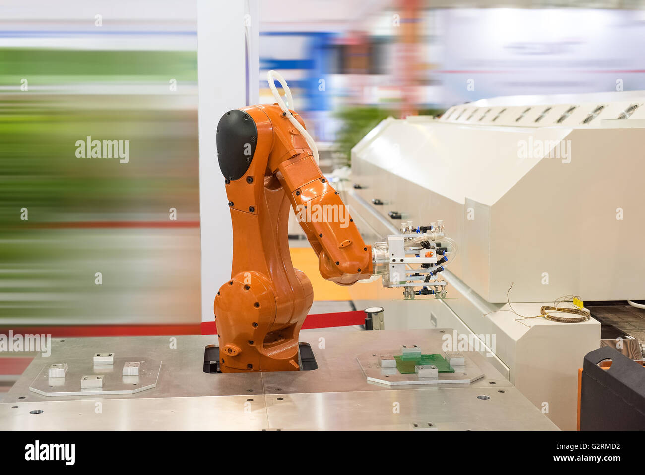 robotic hand machine tool at industrial manufacture factory Stock Photo ...