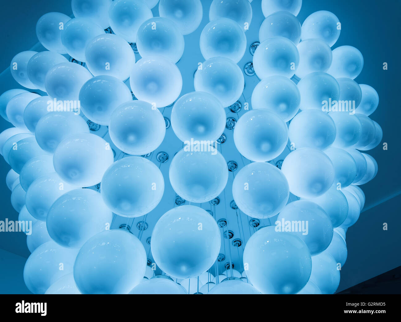 led lamps blue light science and technology background Stock Photo - Alamy