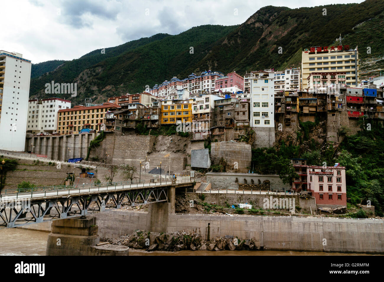 Yajiang, Sichuan province, China - The view of Yajiang country in the ...