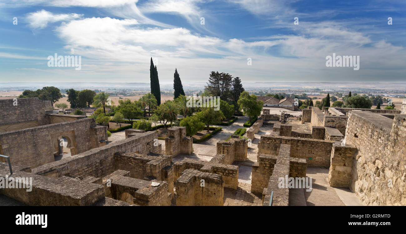 The ruins of Medina Azahara, a fortified Arab Muslim medieval palace ...