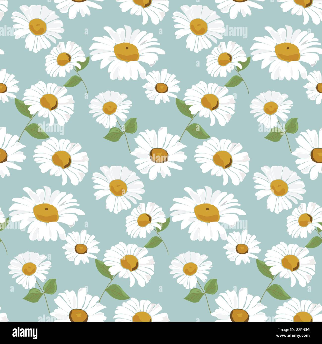 daisy seamless pattern, Endless texture can be used for wallpaper ...