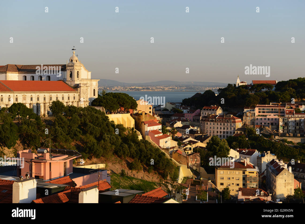 Scenic views of Lisbon during sunset Stock Photo - Alamy