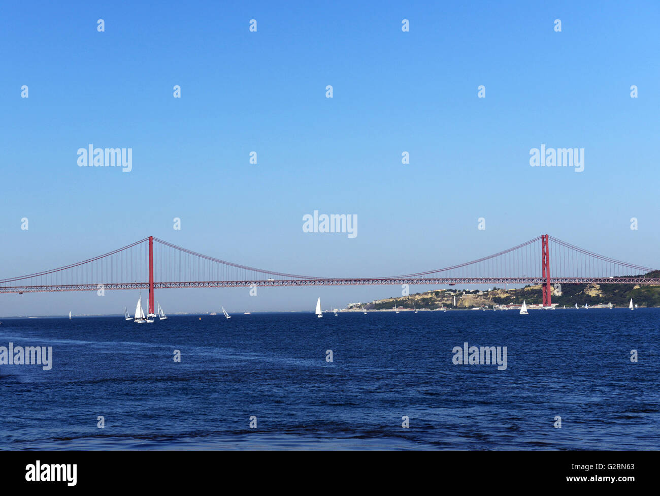 The 25 de Abril Bridge is a suspension bridge connecting the city of Lisbon and Almada crossing ...