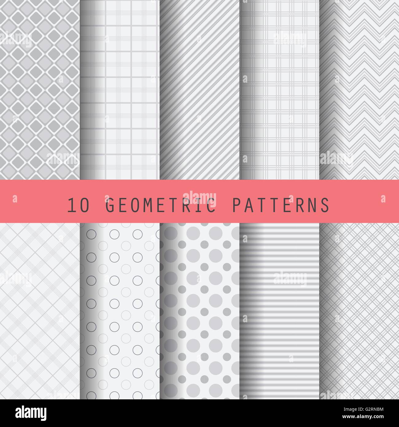10 different gray patterns , formal and geometric design, Pattern ...