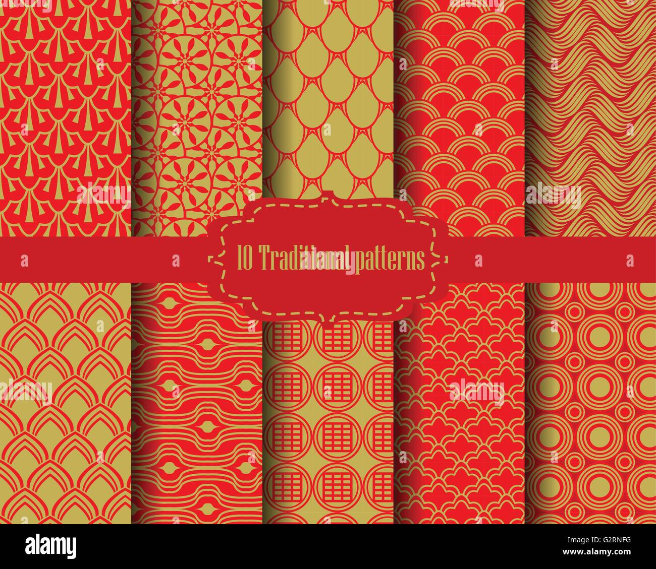 Traditional chinese patterns endless texture hi-res stock photography ...