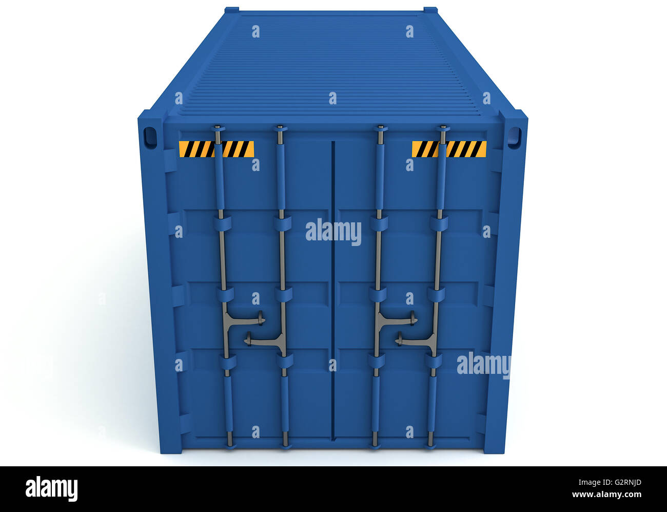 Illustration of Cargo containers isolated on white Stock Photo - Alamy