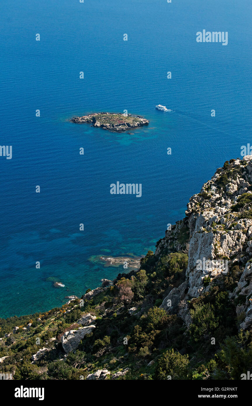 Top view of rocks in Cyprus. Sea landscape Stock Photo - Alamy