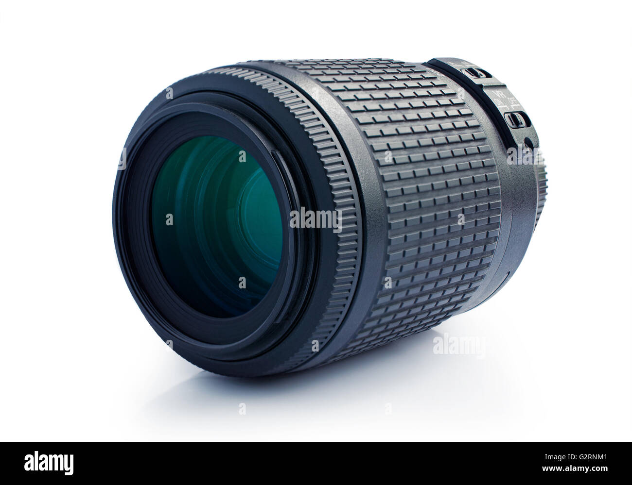 Telephoto zoom camera lense isolated on white background Stock Photo ...