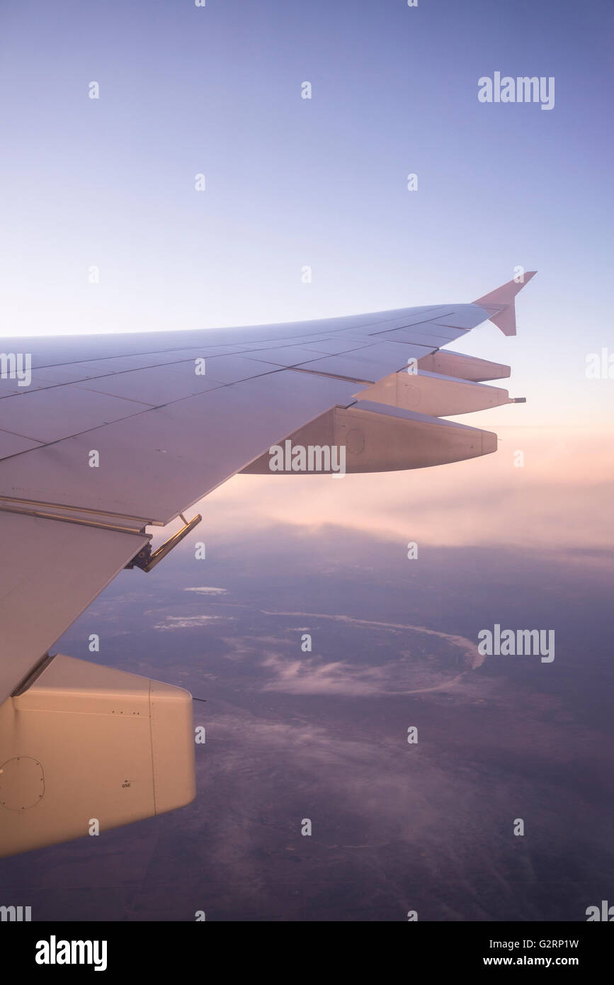 Airplane in flight Stock Photo - Alamy