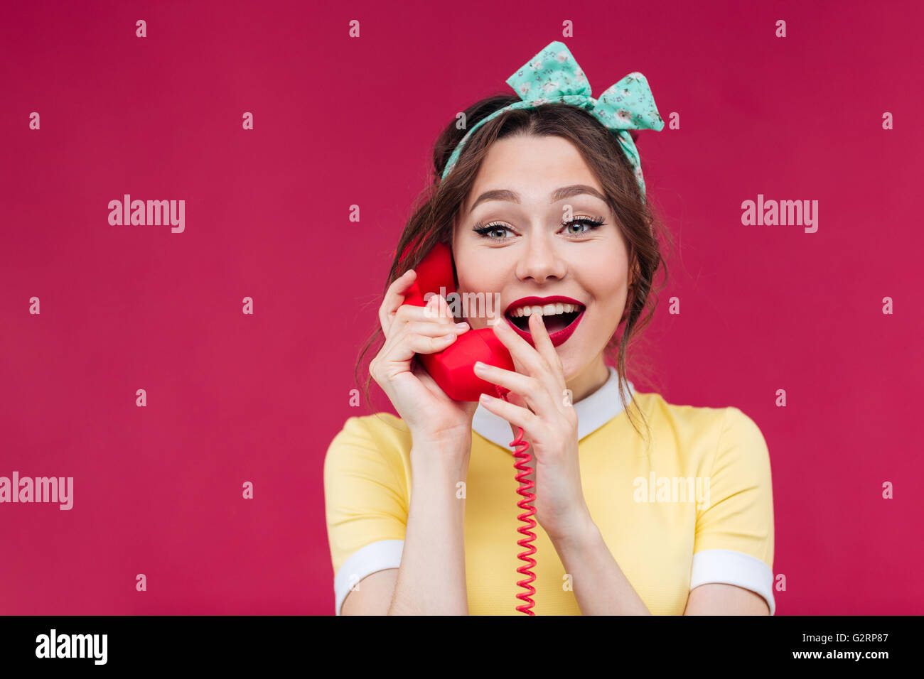 Pin up on telephone hi-res stock photography and images - Alamy