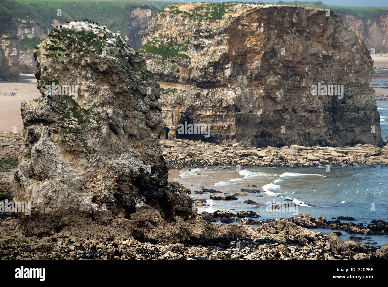 Marsden bay / The Leas, South Shields Stock Photo - Alamy
