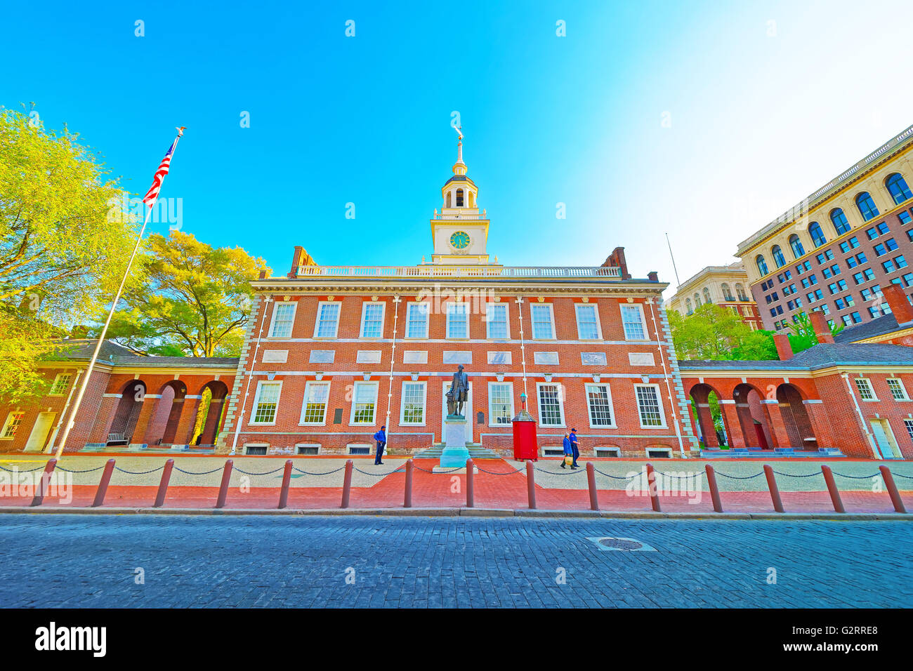 Independence Hall in Philadelphia, Pennsylvania, USA. It is the place ...
