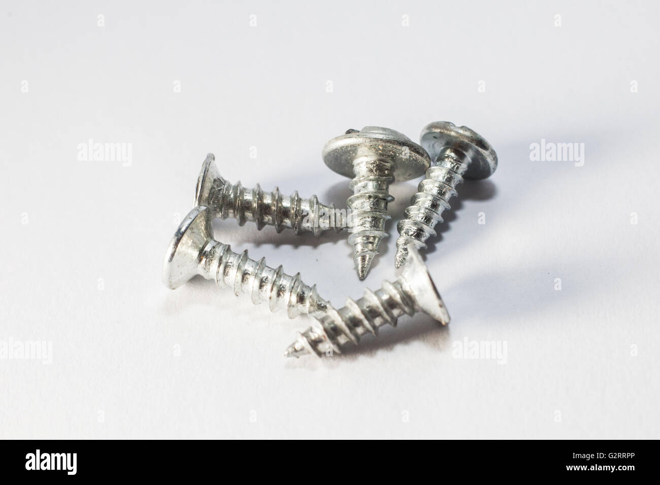 Screws for industry and manufacturing with white background Stock Photo ...