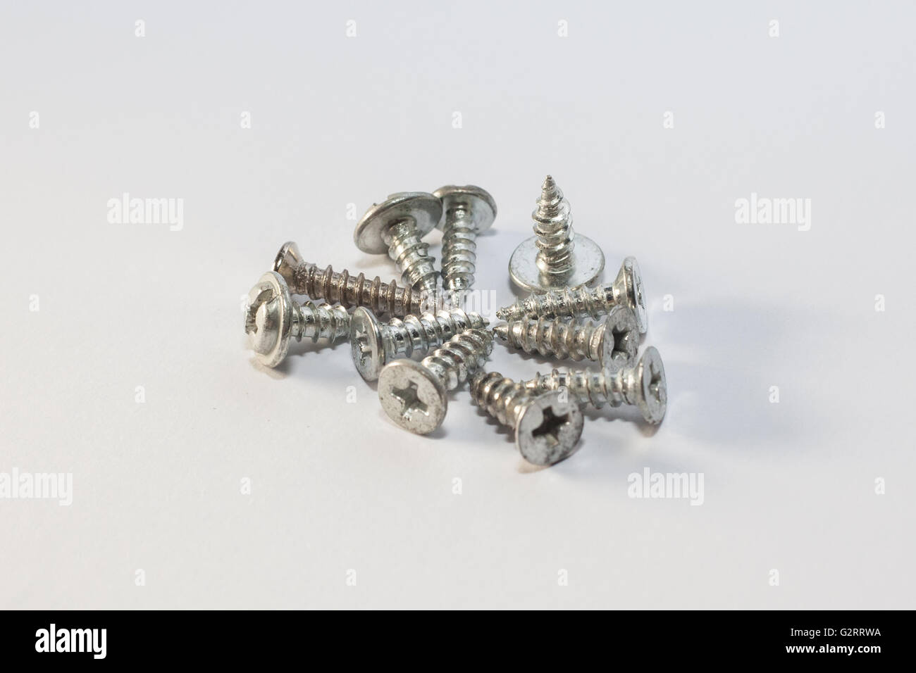 Screws for industry and manufacturing with white background Stock Photo ...