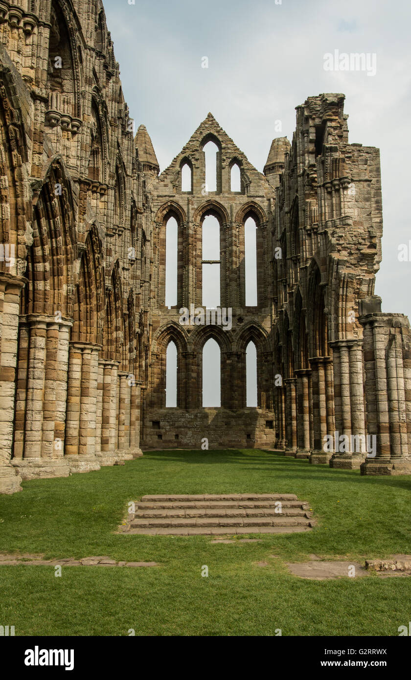 Whitby abbey old archways hi-res stock photography and images - Alamy