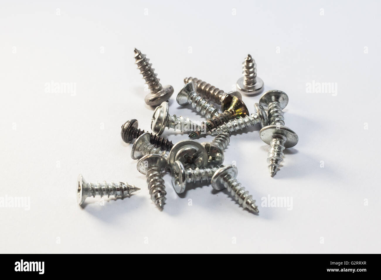 Screws for industry and manufacturing with white background Stock Photo ...