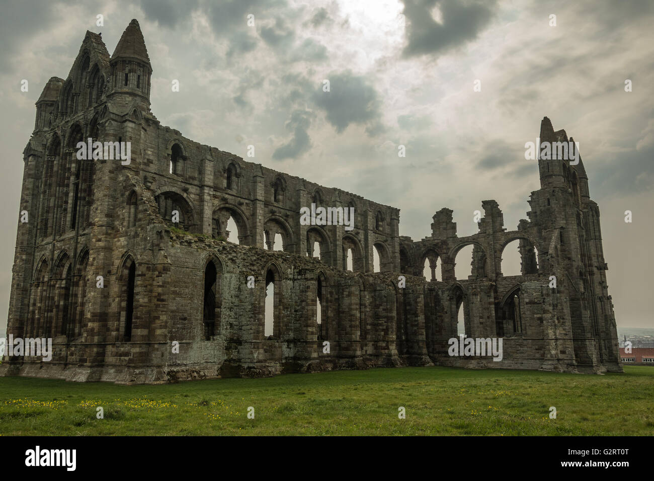 Whitby abbey old archways hi-res stock photography and images - Alamy