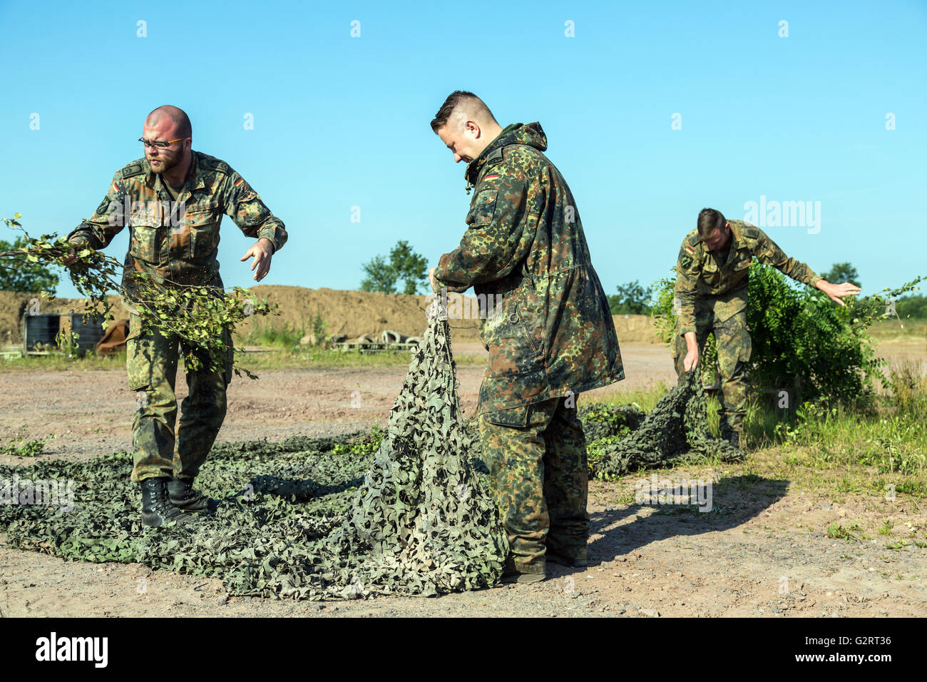 Gardelegen, Germany, military training Altmark in the Colbitz ...