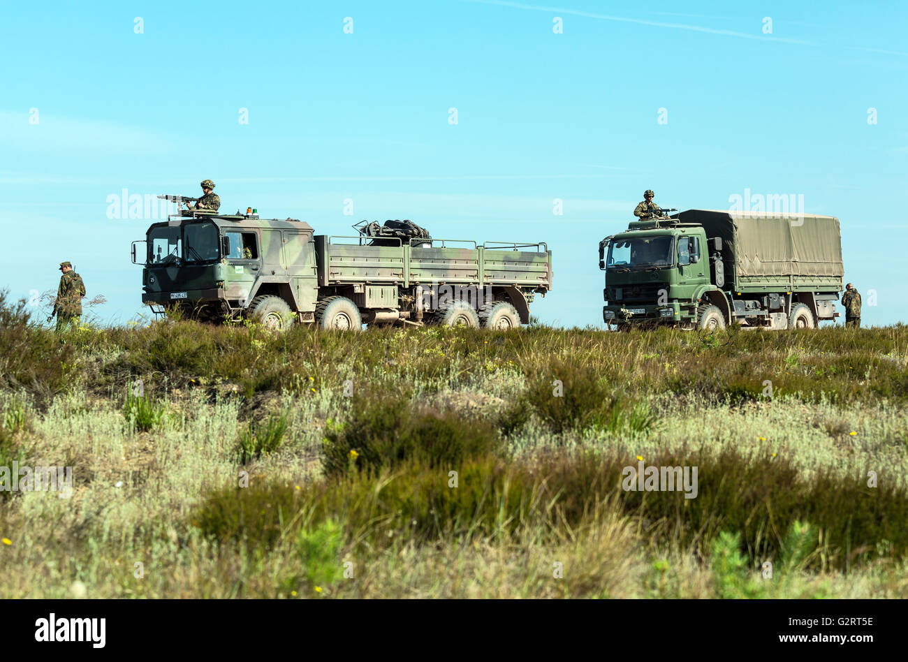 Gardelegen, Germany, military training Altmark in the Colbitz ...