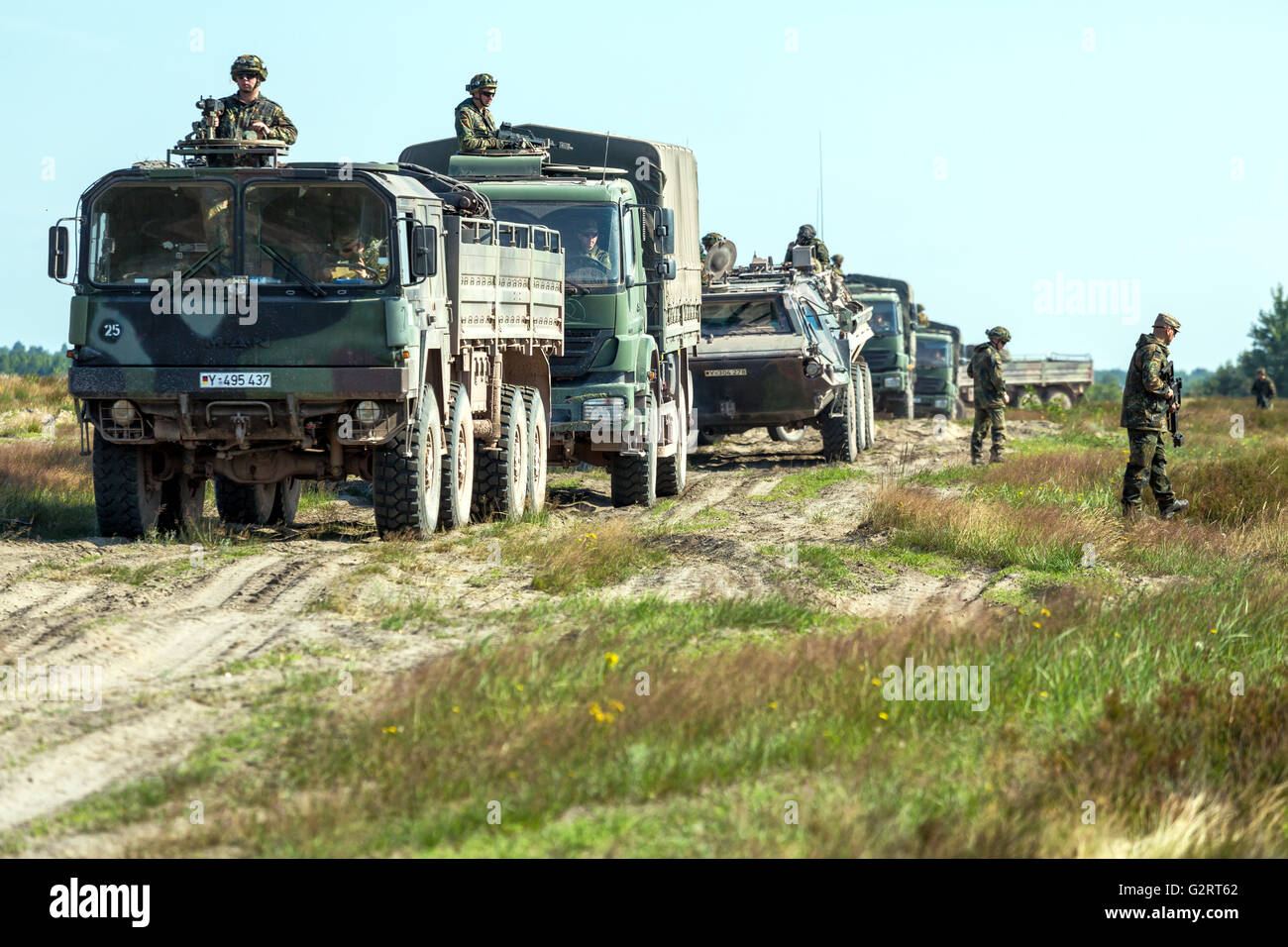 Gardelegen, Germany, military training Altmark in the Colbitz ...