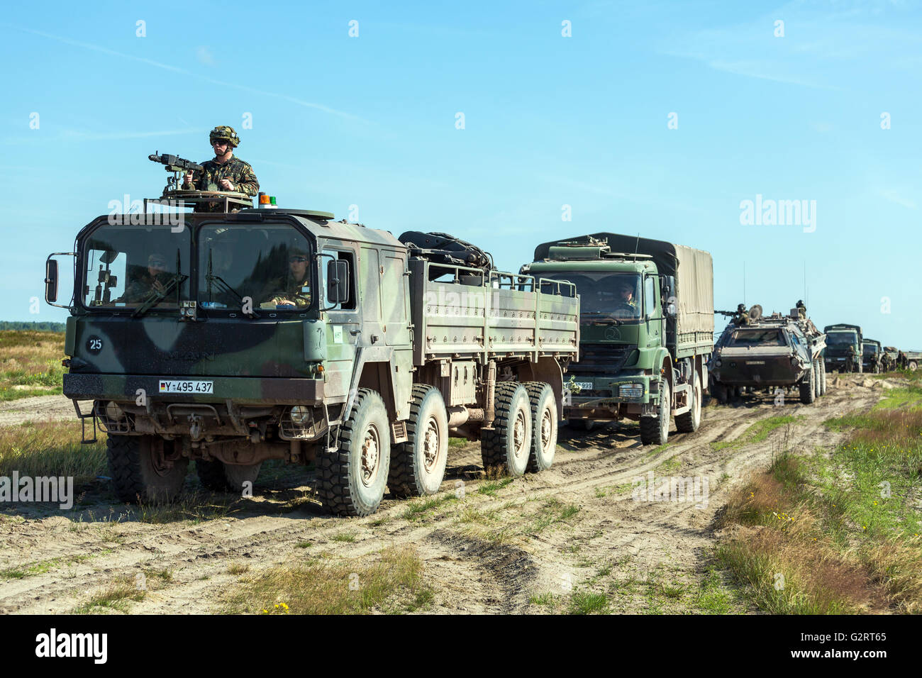 Gardelegen, Germany, military training Altmark in the Colbitz ...