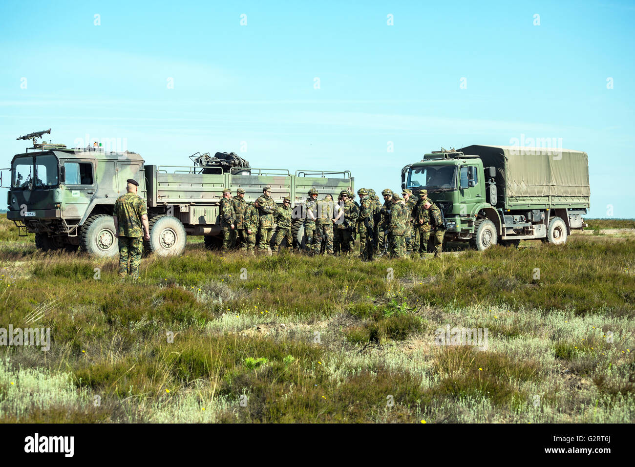 Gardelegen, Germany, military training Altmark in the Colbitz ...