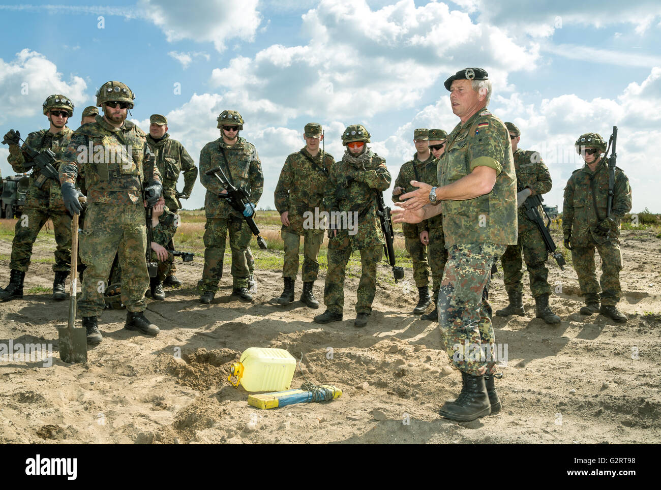 Gardelegen, Germany, military training Altmark in the Colbitz ...