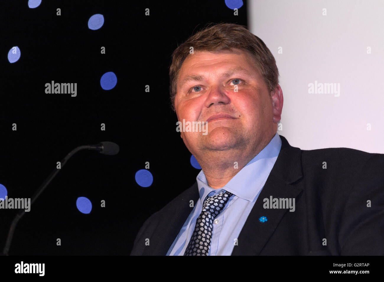 Swedish politician and MEP Peter Lundgren (Kent Peter Lundgren), speaks ...