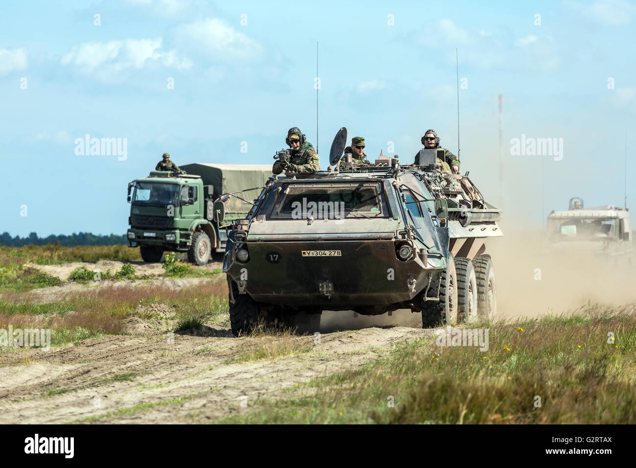 Gardelegen, Germany, military training Altmark in the Colbitz ...